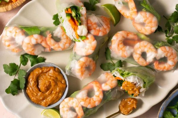 Spring Rolls with Peanut Sauce - Karma Clinic - Weight Loss & Nutrition ...